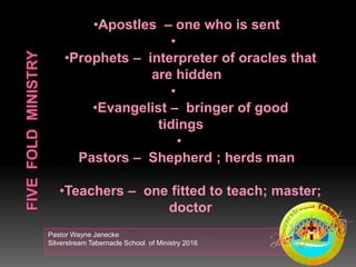 Five fold ministry | PPTX