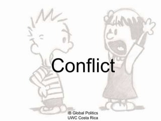 Fivefold typography of conflict | PPTX