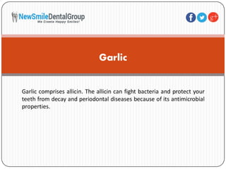 Five Foods For Healthy Teeth | PPT