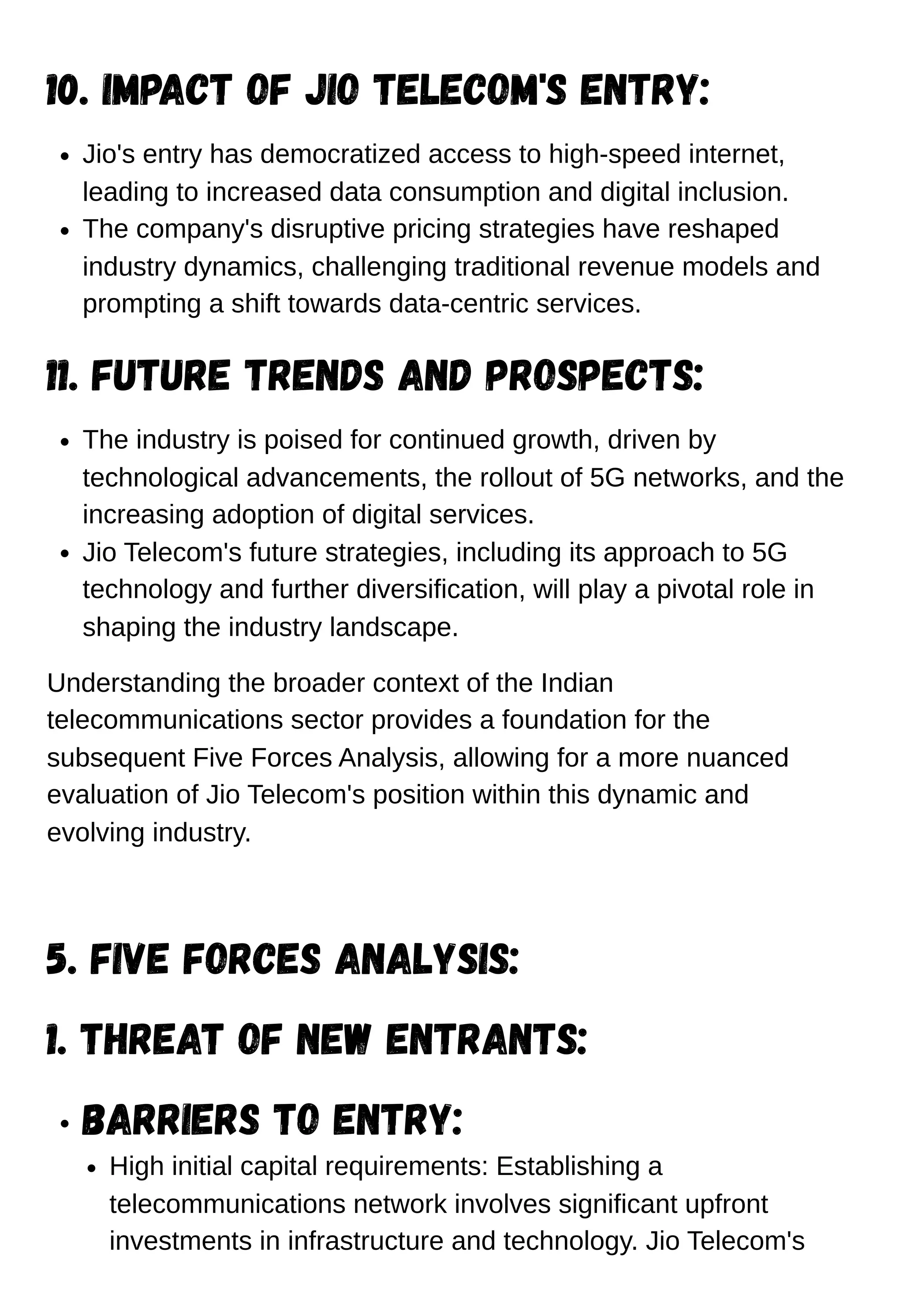 Five Forces Analysis using Michael E. Porter's Framework A Case Study ...