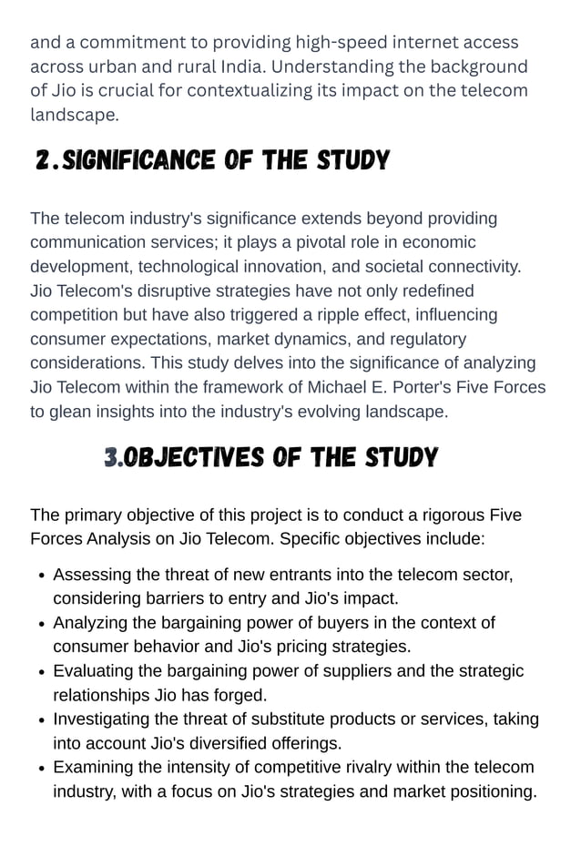 Five Forces Analysis using Michael E. Porter's Framework A Case Study of Jio Telecom (7).pdf ...