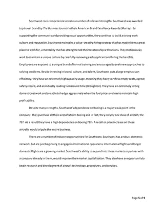 Five forces, swot and internal analysis of southwest airlines and the ...