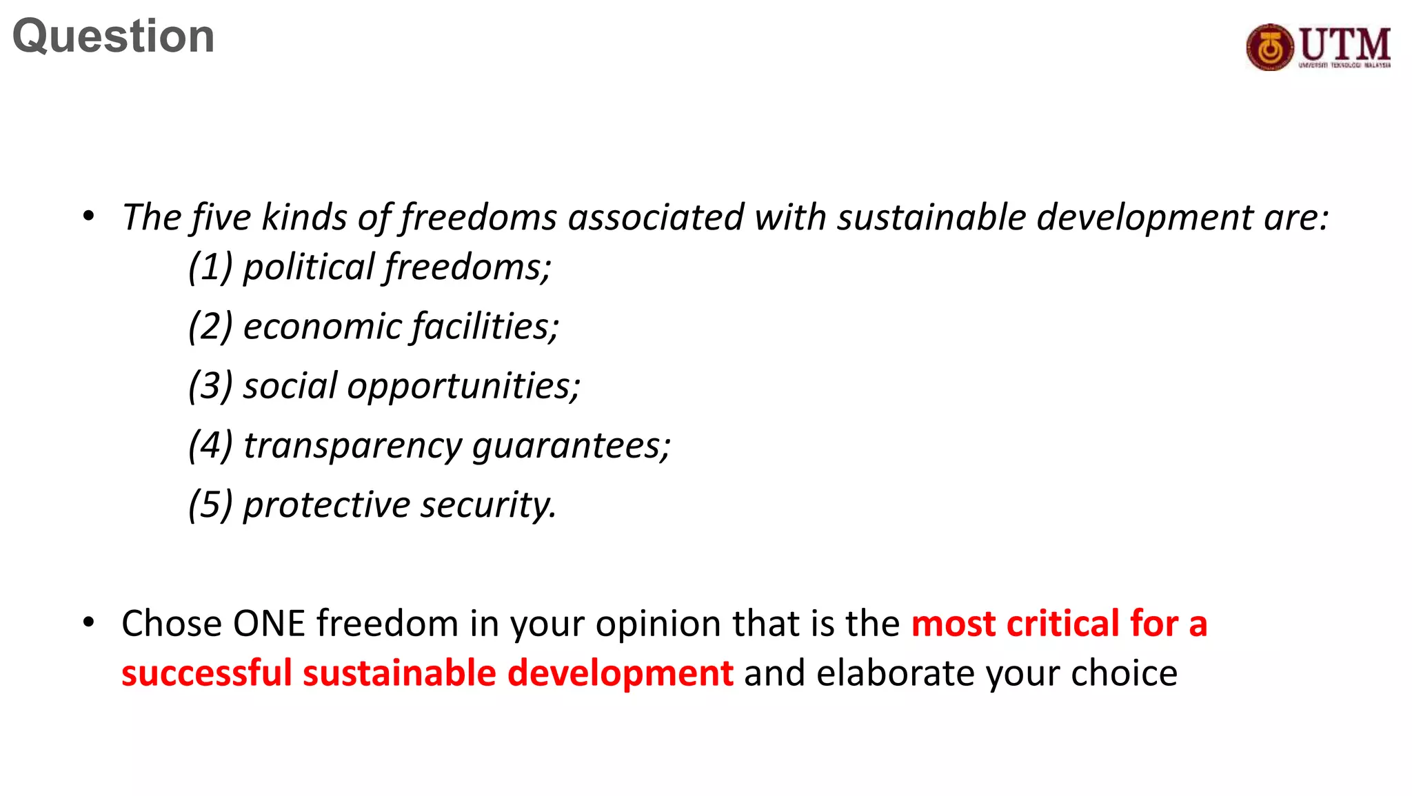 Five freedoms instrument | PPTX