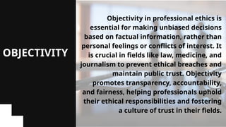FIVE FUNDAMENTAL PRINCIPLES OF ETHICS.pptx | Professional School ...