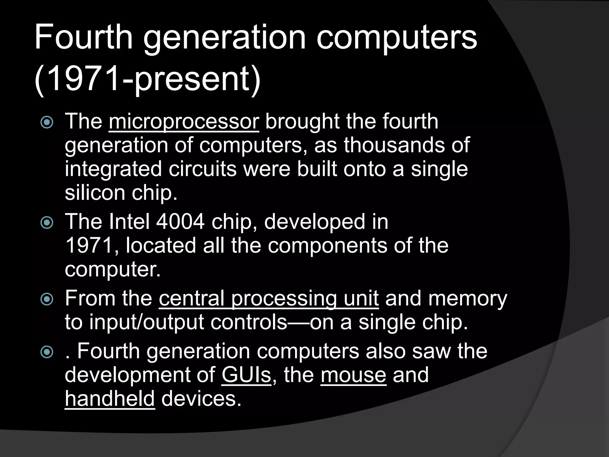 Five generations of computer | PPTX