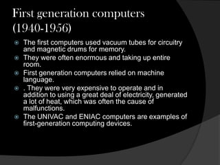 Five generations of computer | PPTX