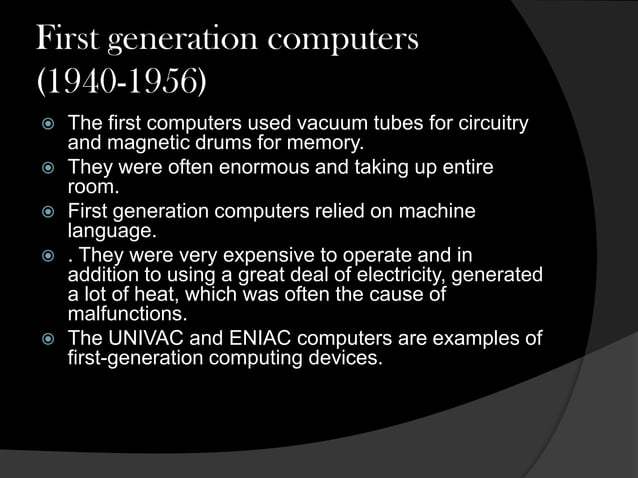 Five generations of computer | PPT
