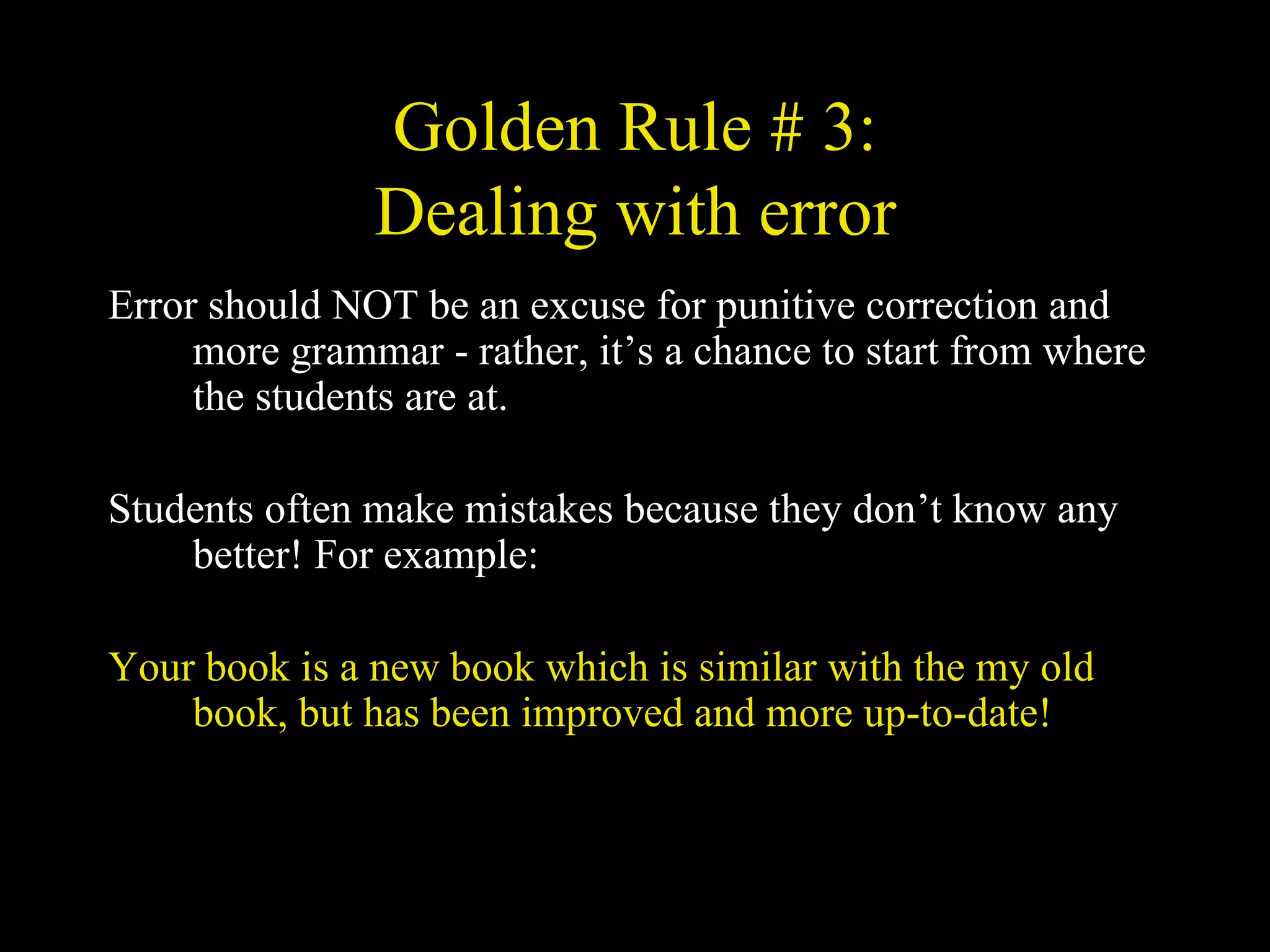 Five golden rules | PPT