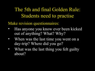 Five golden rules | PPT