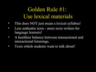 Five golden rules | PPT