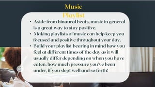 Five Great Tips on How To Keep a Positive Mindset in Business | PPTX