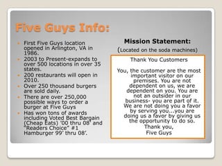 Five Guys | PPTX