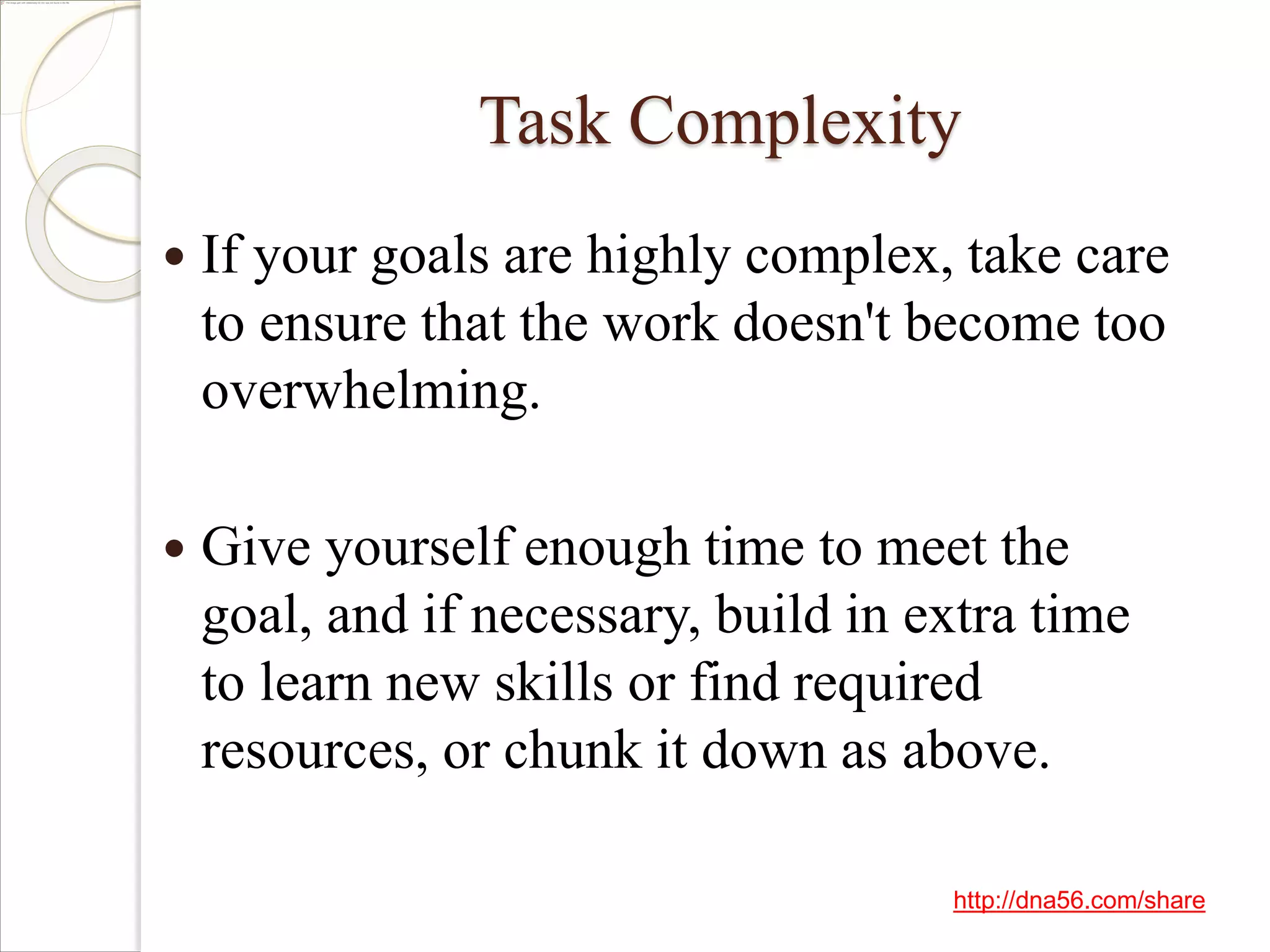 Five key characteristics of successful goal setting | PDF