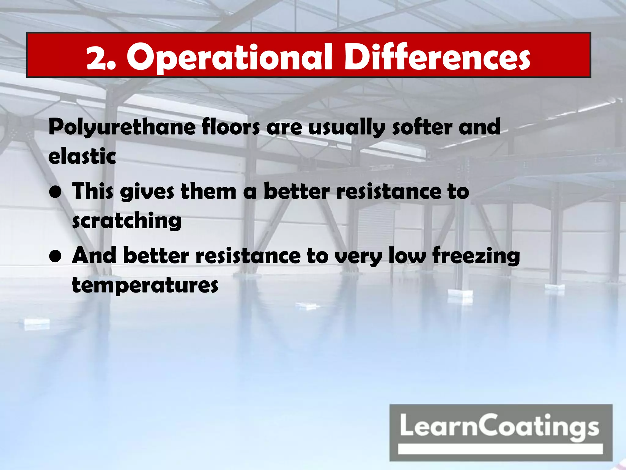 Five key differences between epoxy and polyurethane floors | PDF