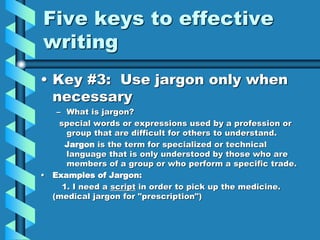 five keys to effective writing (2) raz.ppt
