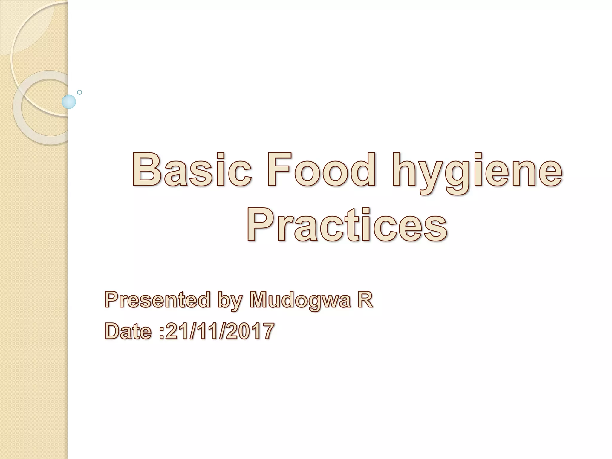 Five keys to safer food | PPTX
