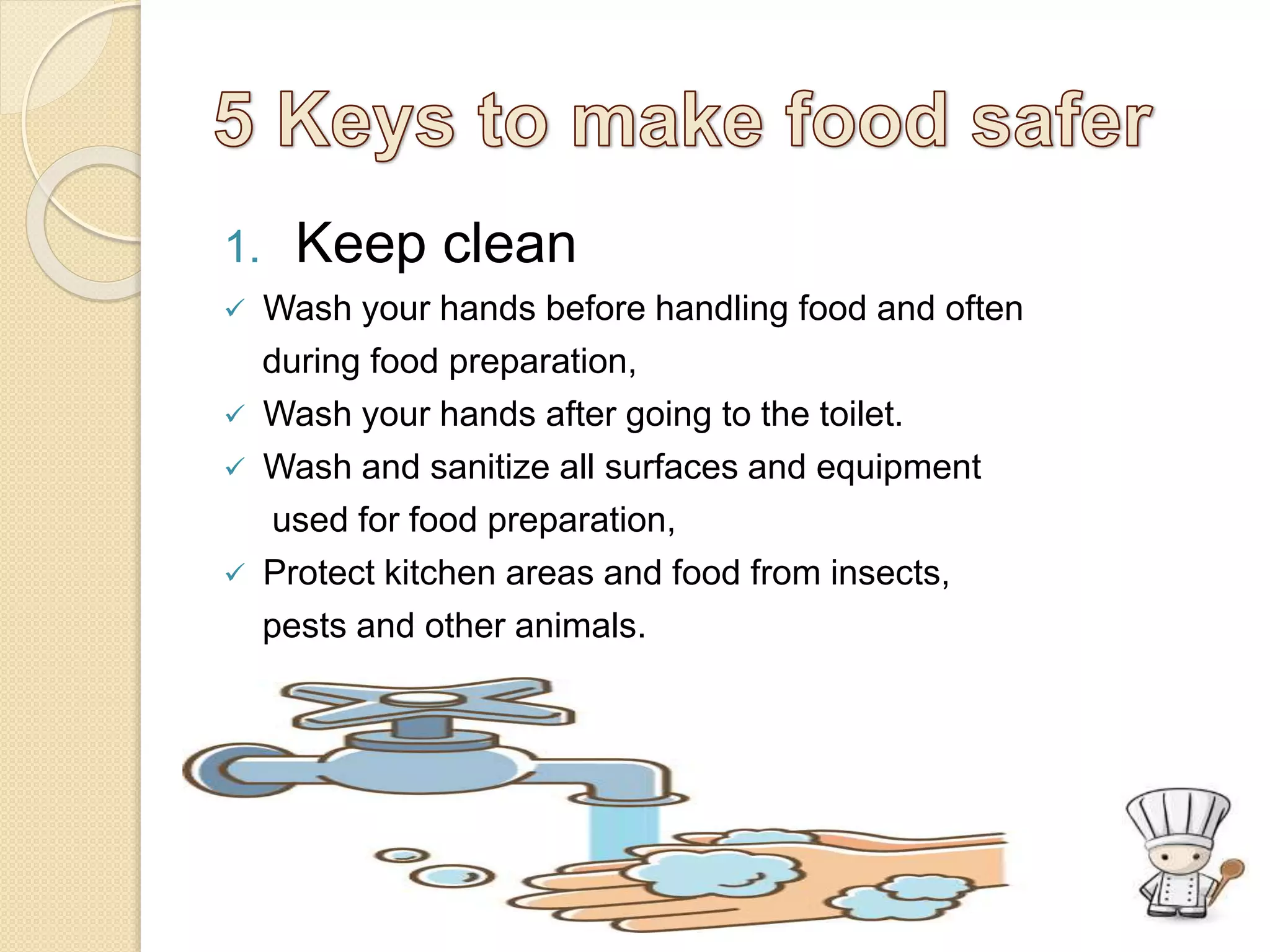 Five keys to safer food | PPTX