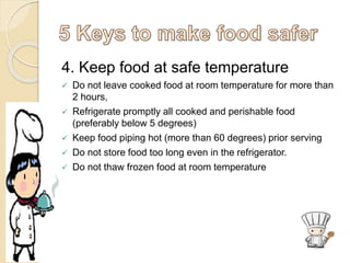 Five keys to safer food | PPTX