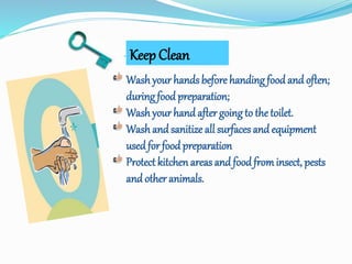 Five keys to safer food | PDF