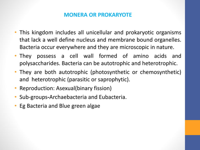 FIVE KINGDOM CLASSIFICATION-RH Whittaker | PPTX | Biological Sciences ...