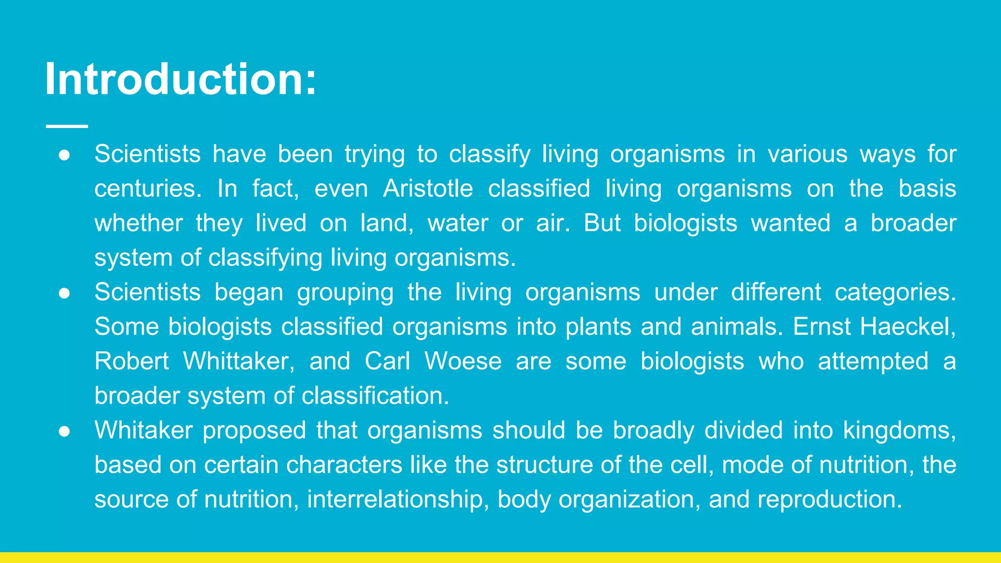 Five kingdom classification | PPTX