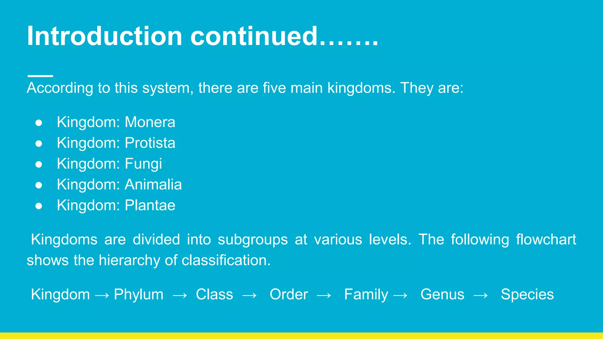 Five kingdom classification | PPTX