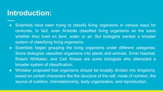 Five kingdom classification | PPTX