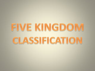 Five kingdom classification12 | PPTX