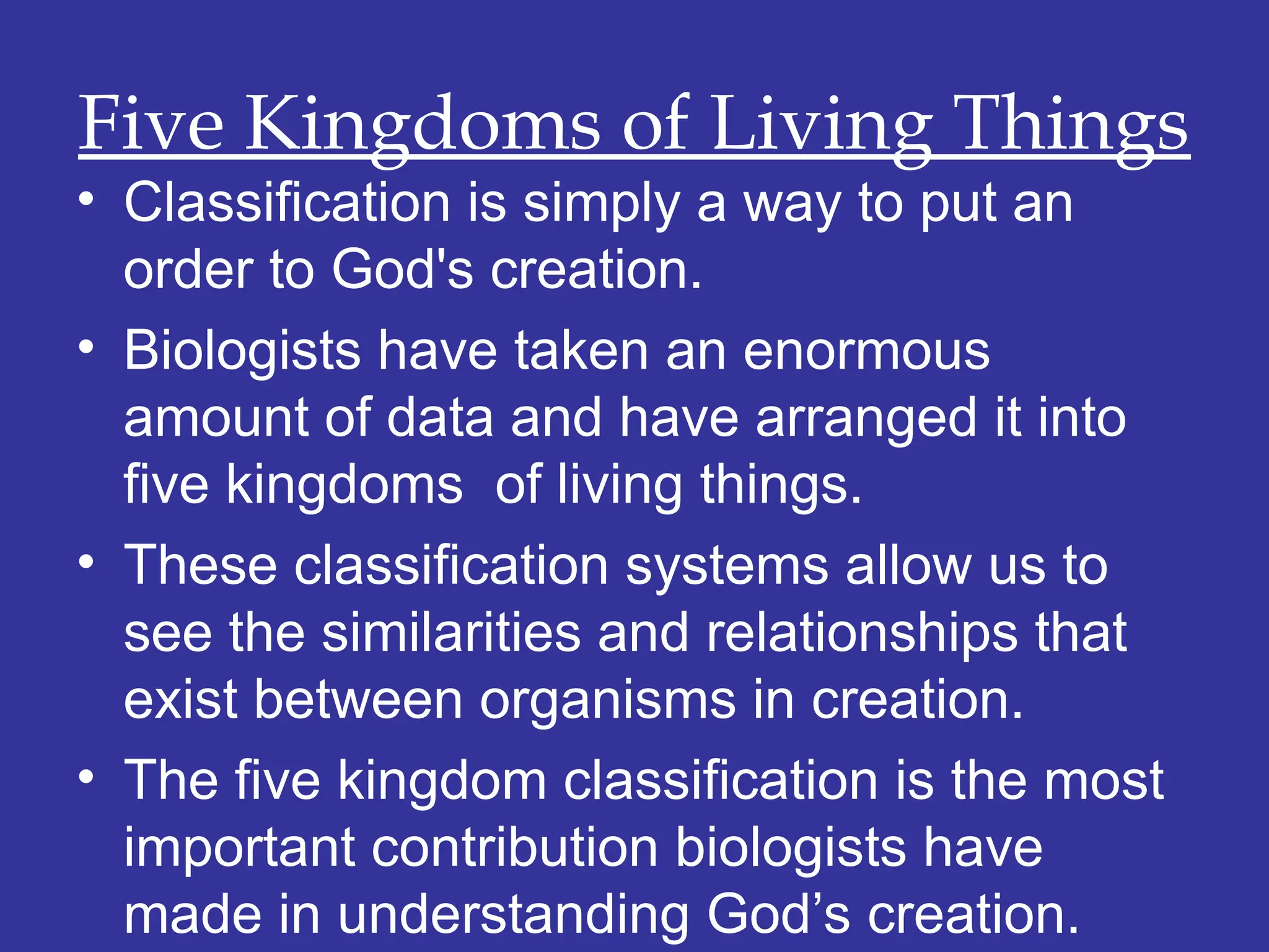 five kingdoms classification.made easyppt | PPT