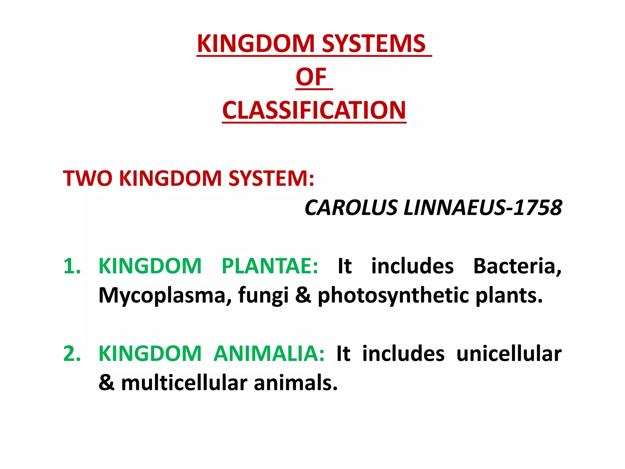 Five kingdom system | PDF