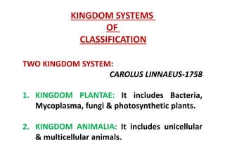 Five kingdom system | PDF