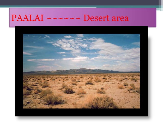 Five landscape of ancient tamilnadu(kurinji , mullai, marutham, neythal ...