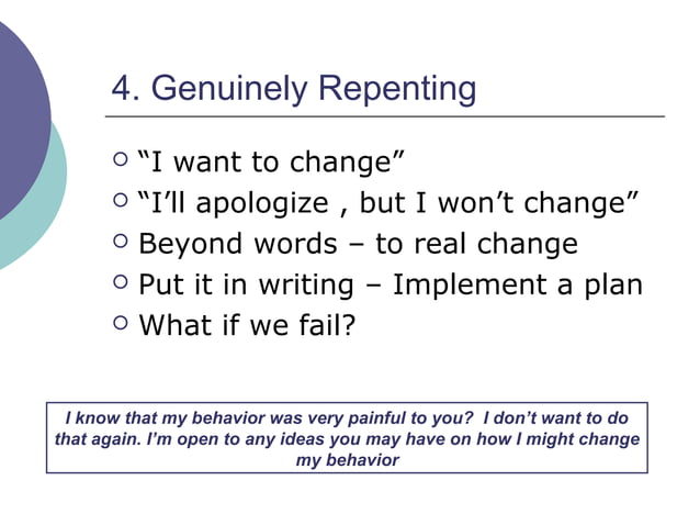 Five Languages Of Apology | PPT