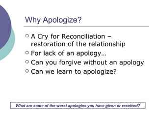 Five Languages Of Apology | PPT