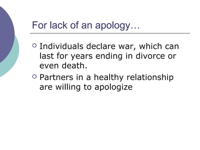 Five Languages Of Apology | PPT
