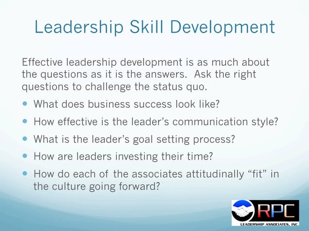 Five Leadership Skills For Small Business Leaders | PPT