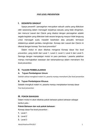 Five level prevention | PDF