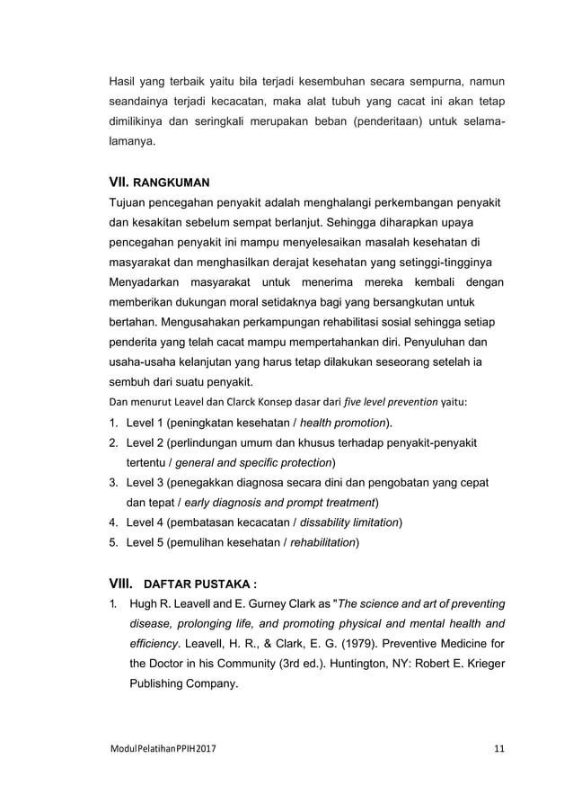 Five level prevention | PDF