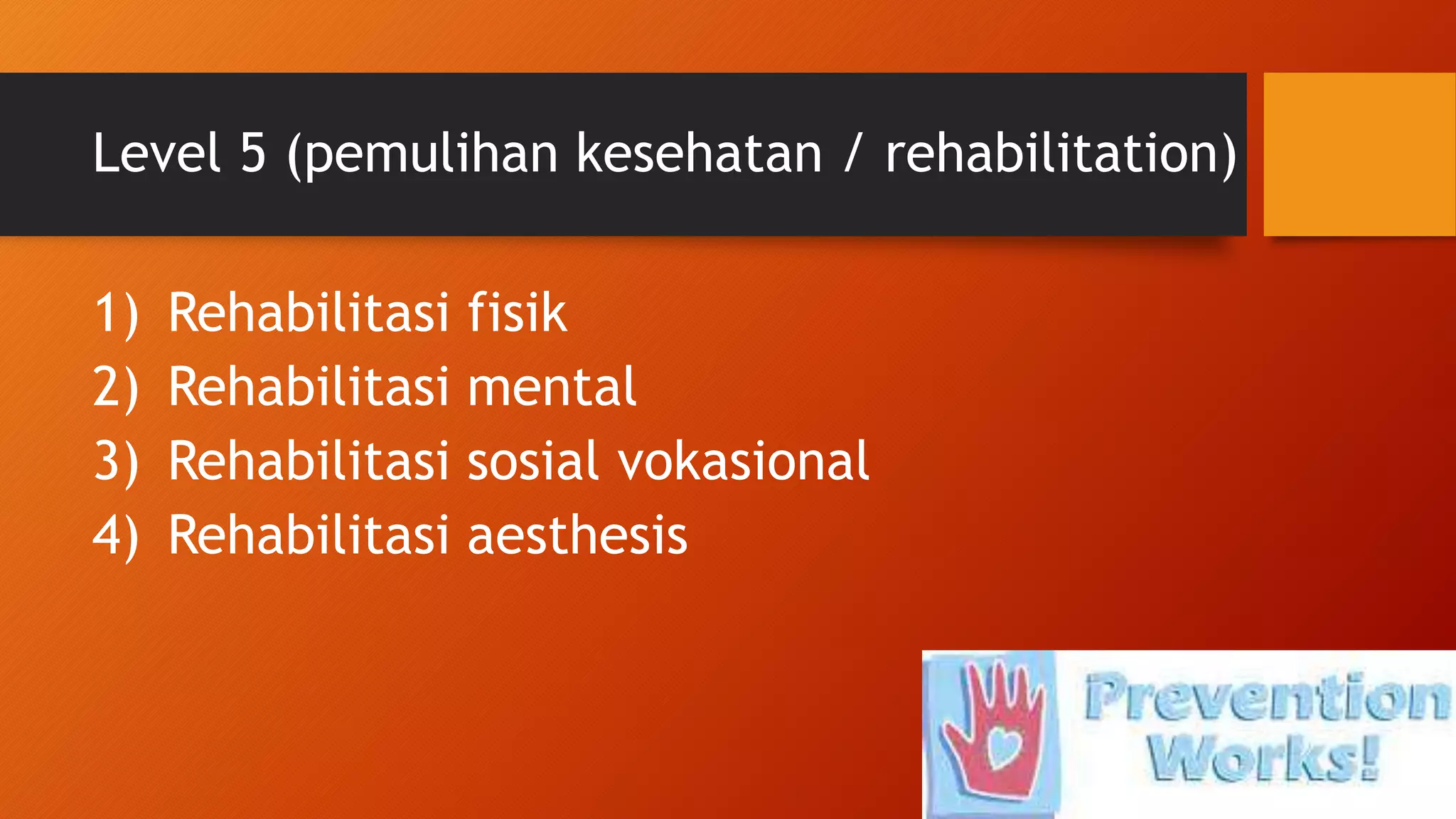 Five level prevention | PPTX