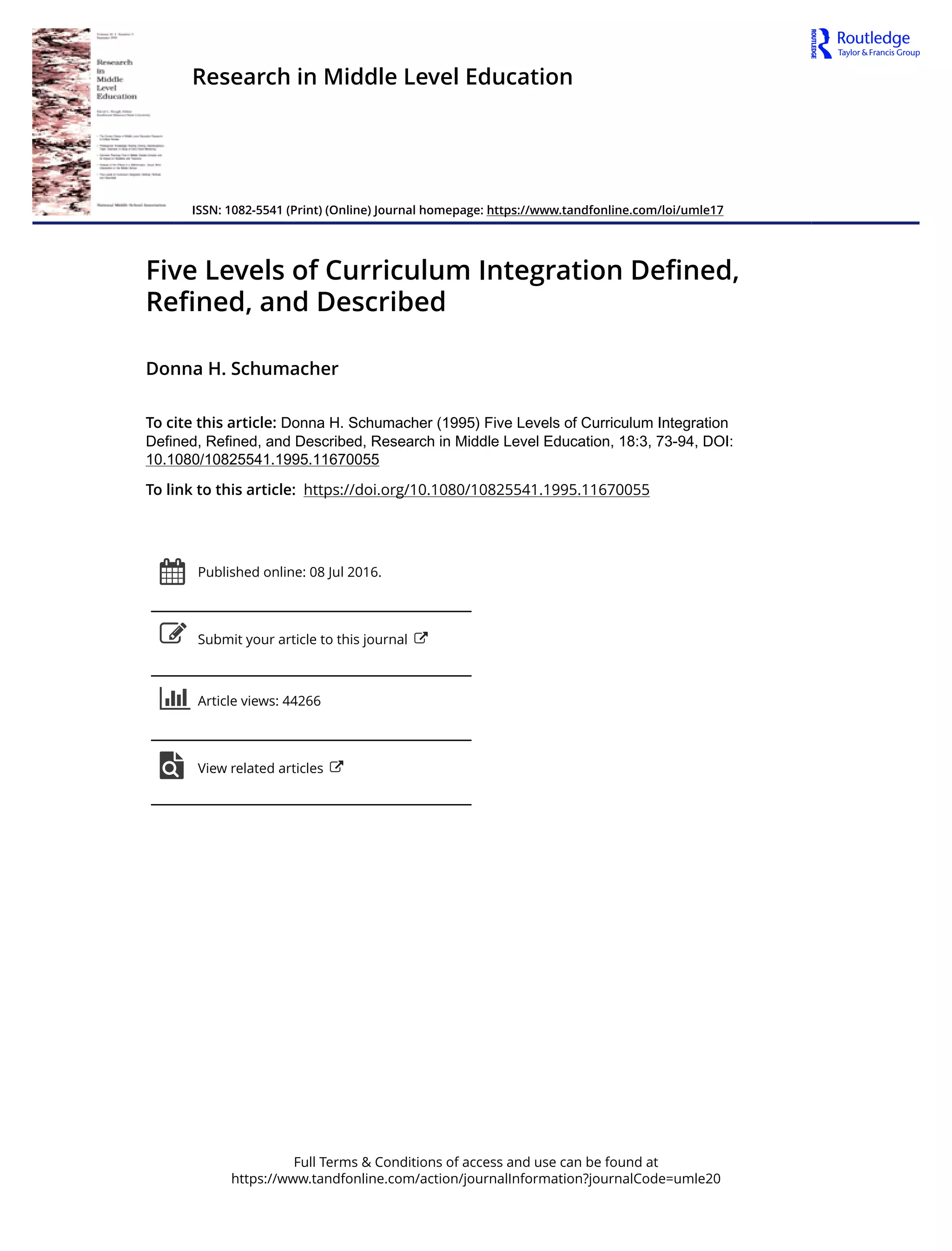 Five Levels of Curriculum Integration Defined Refined and Described.pdf