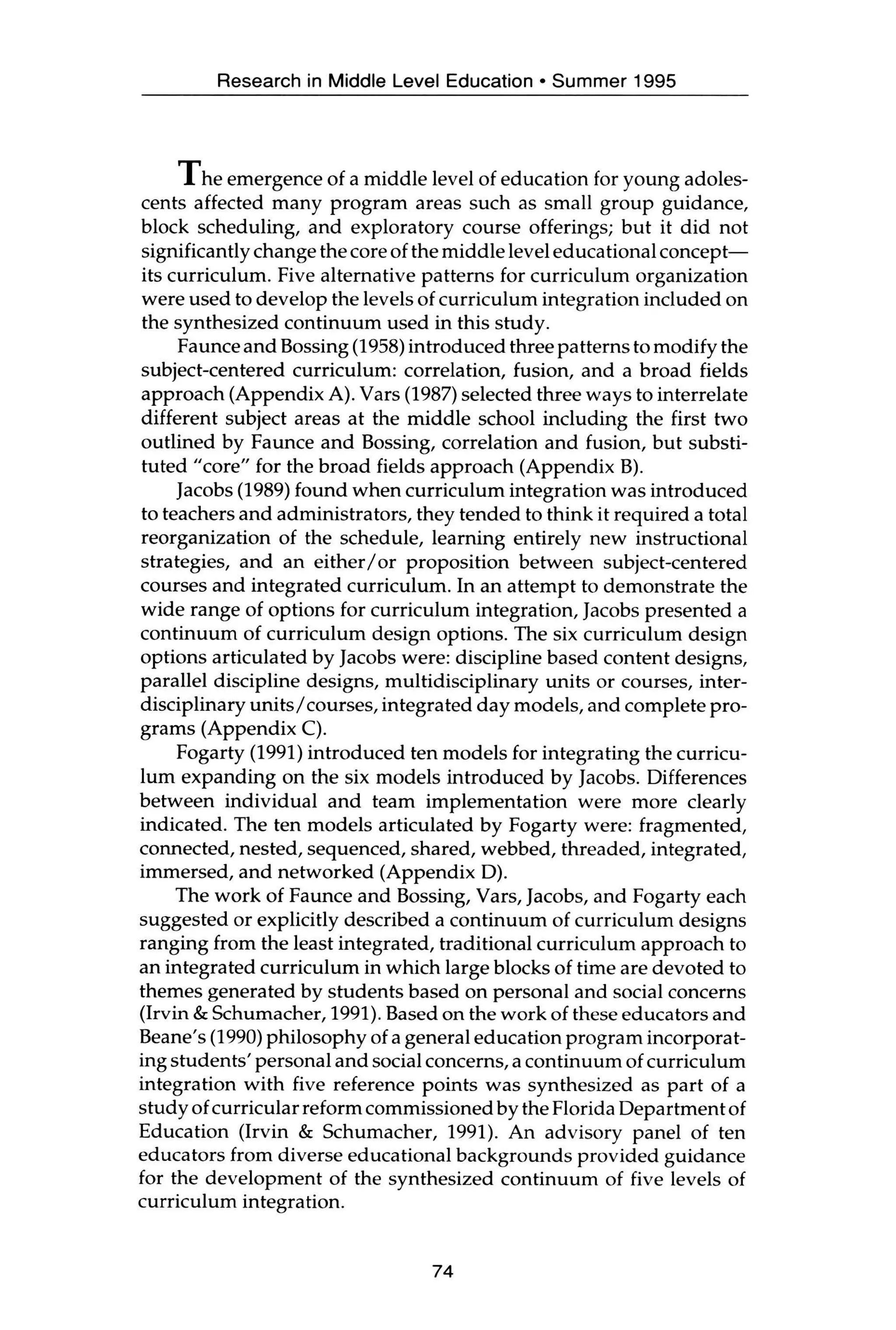 Five Levels of Curriculum Integration Defined Refined and Described.pdf