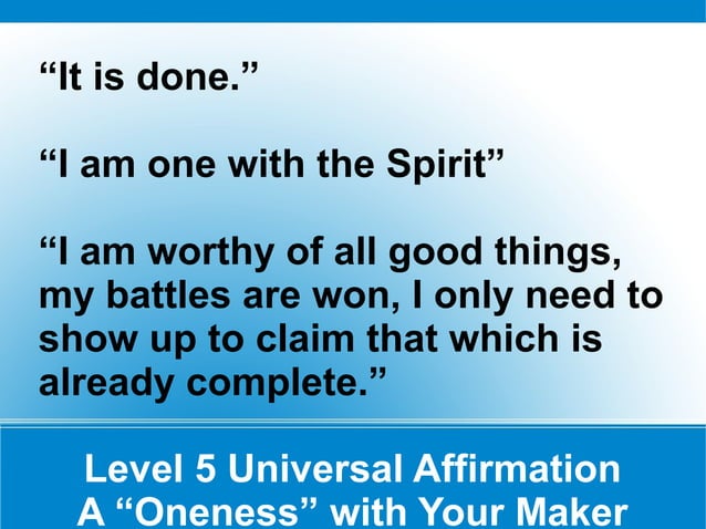 Five levels of self talk | PPT