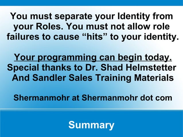 Five levels of self talk | PPT