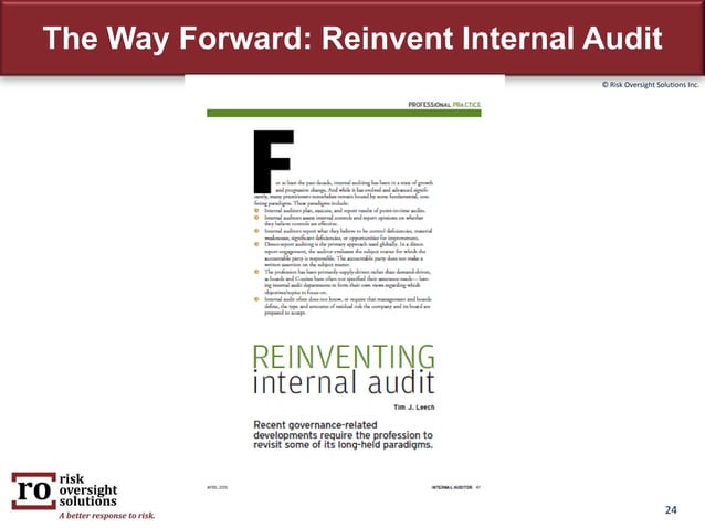 Five lines of assurance a new paradigm in internal audit & erm | PDF