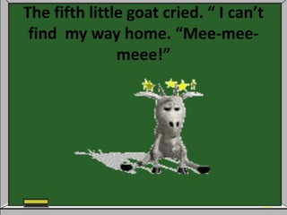Five little goats power point | PPTX