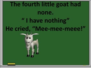 Five little goats power point | PPTX