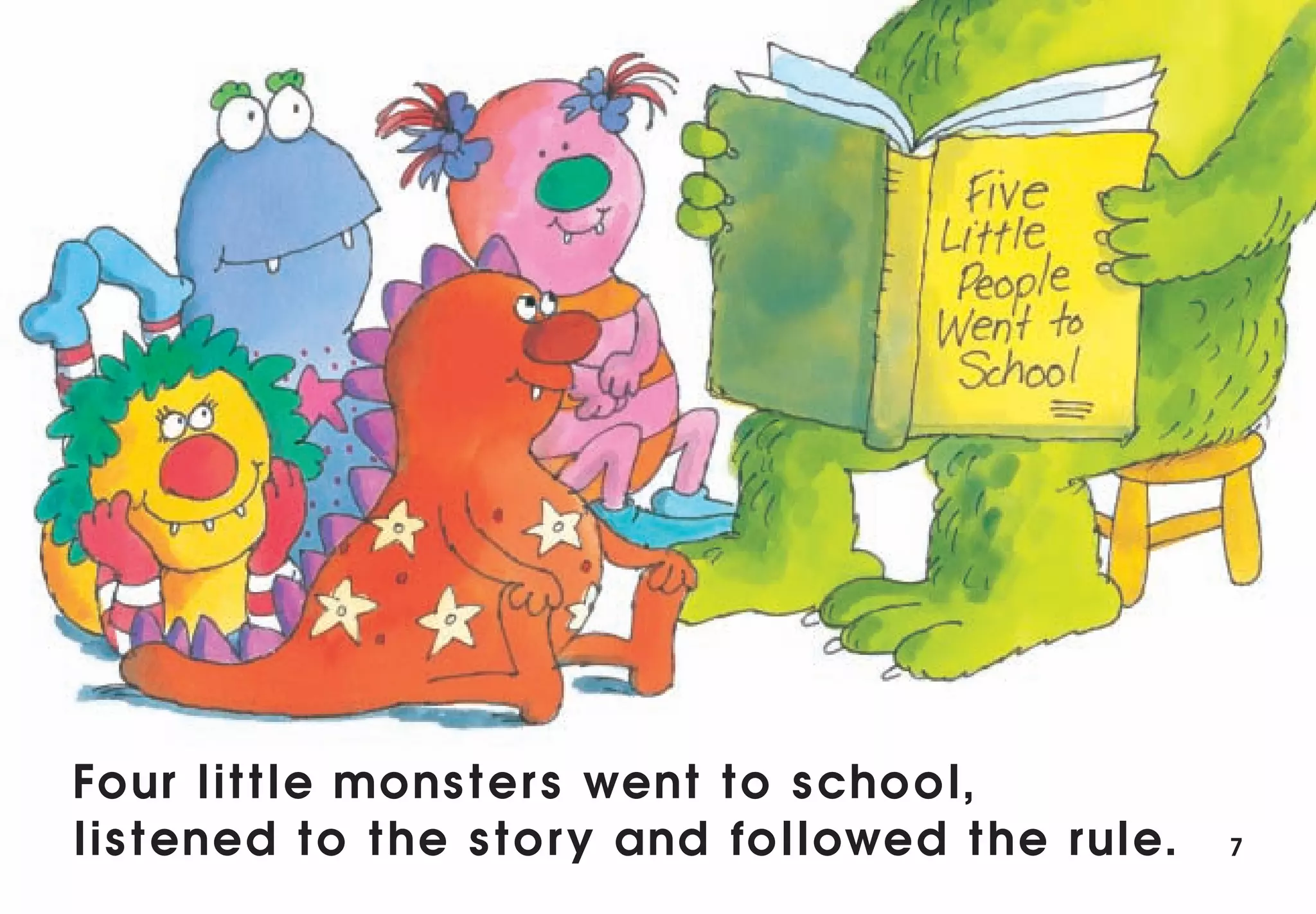 Five little monsters went to schoool | PDF