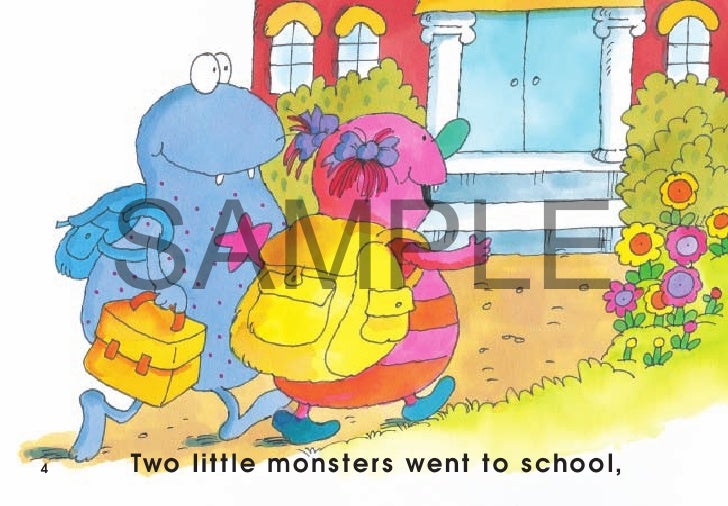 Five little monsters went to schoool