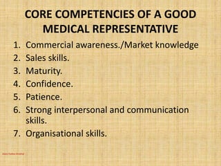 Core Competenceis of good Medical Rep | PPTX