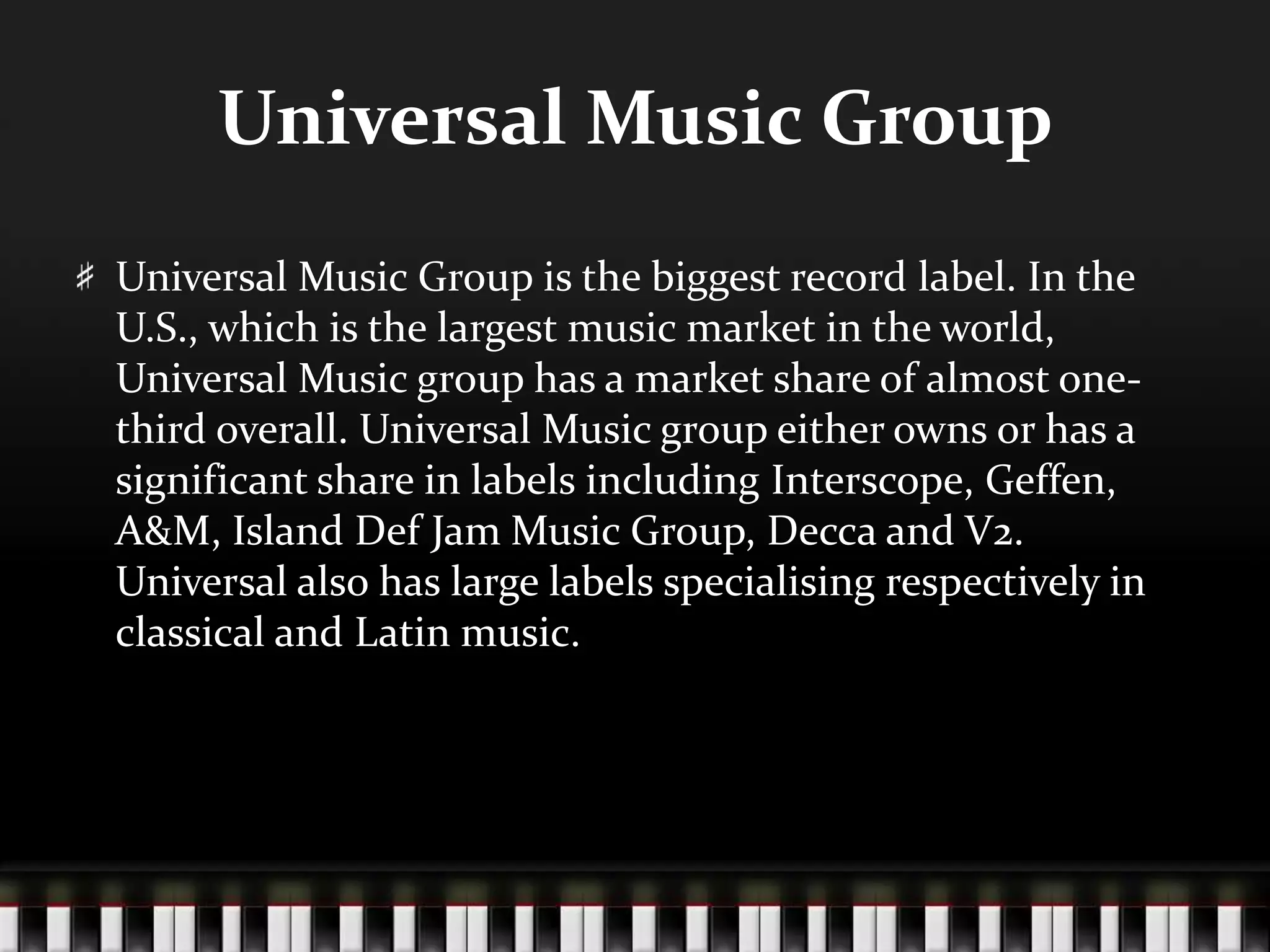 Five major labels | PPTX